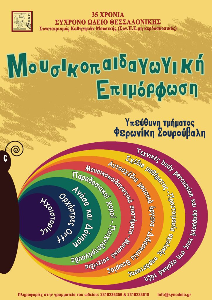 μουσικοπαιδαγωγικη επιμορφωση 2022 - Σύγχρονο Ωδείο Θεσσαλονίκης